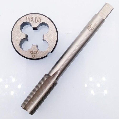 US Stock HSS M11 x 0.5mm Tap & M11 x 0.5mm Die Metric Thread Right Hand ...