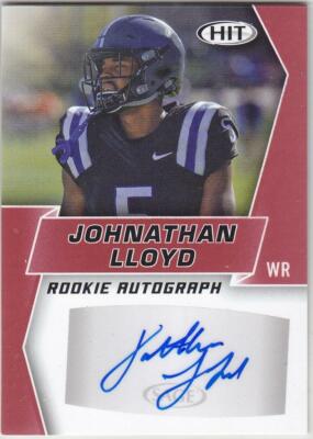 JOHNATHAN LLOYD 2019 SAGE HIT Premier Draft High RED AUTOGRAPH auto ...