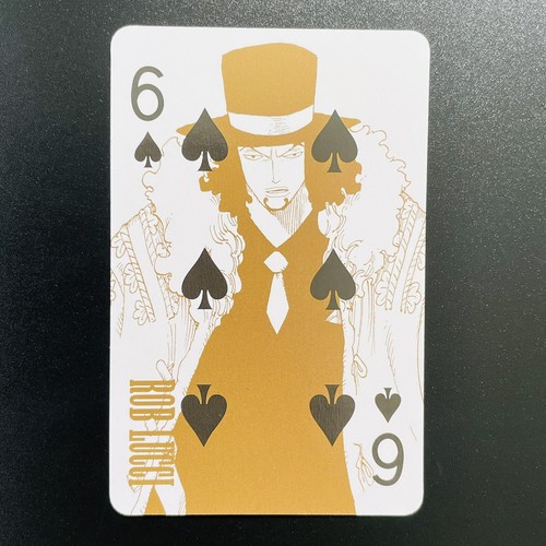 ONE PIECE MOVIE FILM GOLD Playing Card 6 of Spades Rob Lucci 2016 | eBay