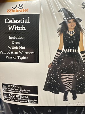 Halloween Costume Girl Celestial Witch Large 10-12 New | eBay