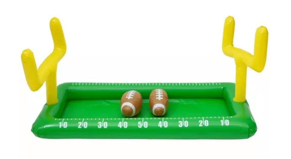 Inflatable Football Field Cooler w/Goal Post & 2 Footballs 28"x56"x28 ...