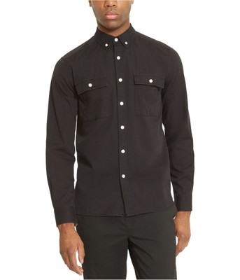 Camicia A Maniche Lunghe Kenneth Cole Da Uomo Con Due Tasche E Bottone ...
