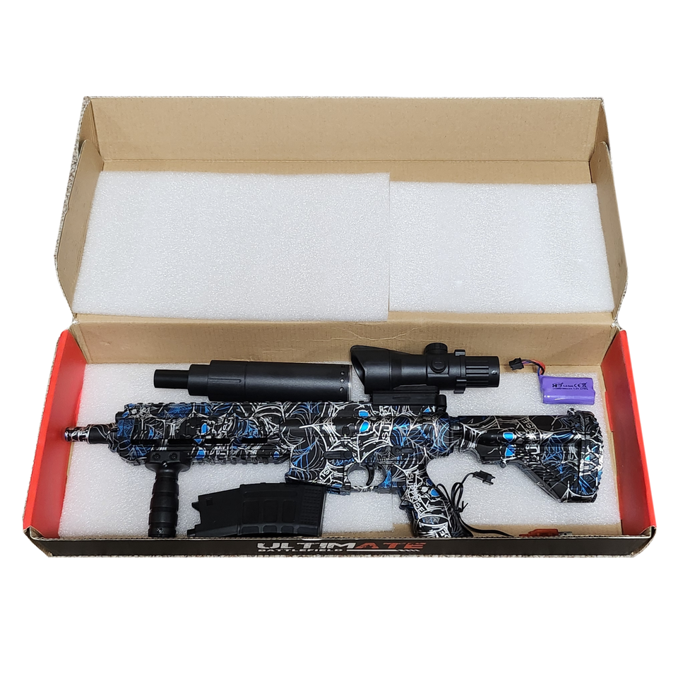Electric M4 Auto Gel Ball Blaster Toy Gun Splatter Shot Effect ...
