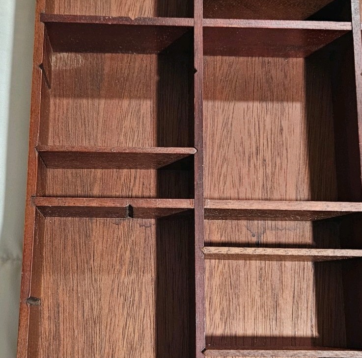 Sears Roebuck & CO Wood Trinket Box Display Shelf Horizontal or ...
