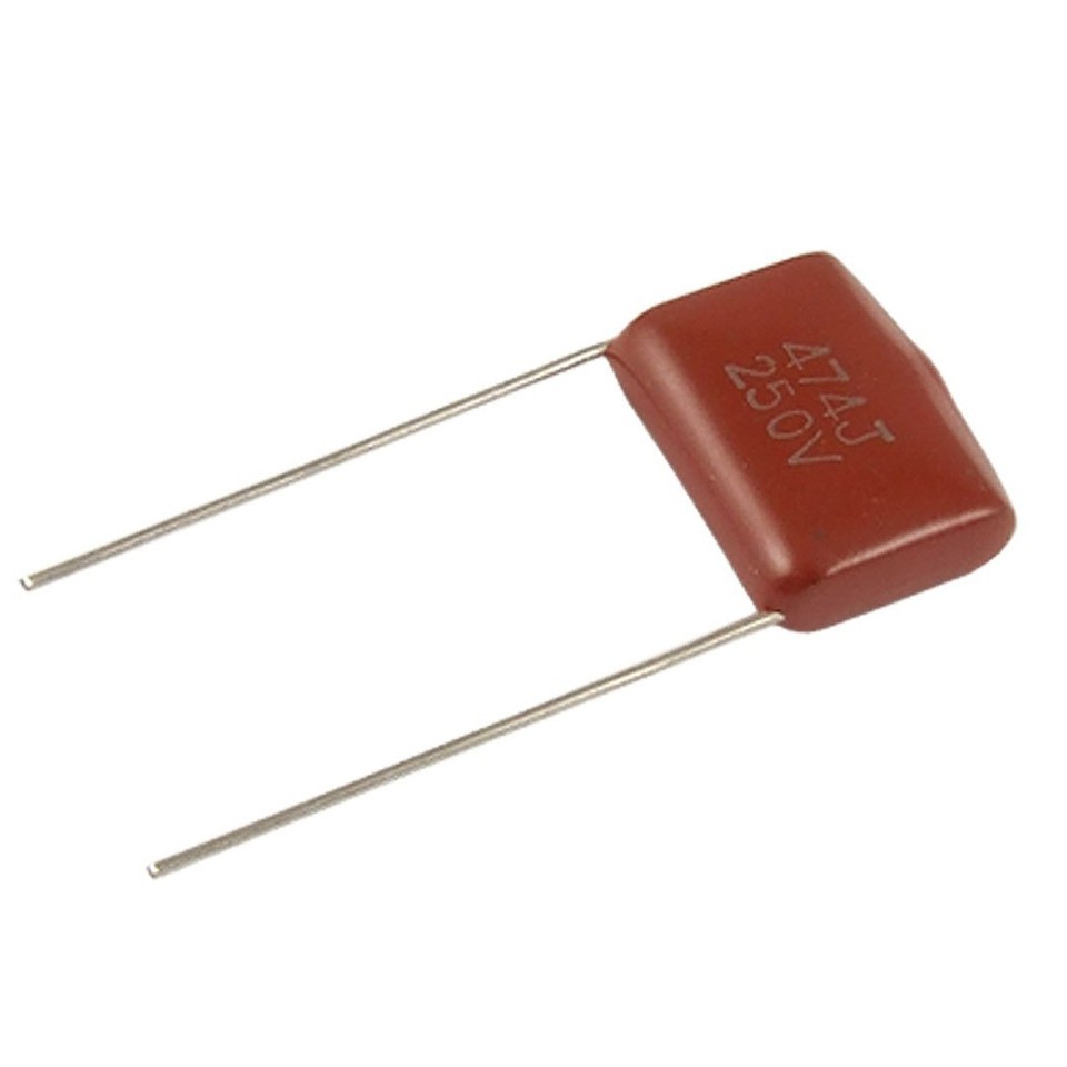 50 Pcs 250V 0.47uF 474J Metallized Polypropylene Film Capacitors ...