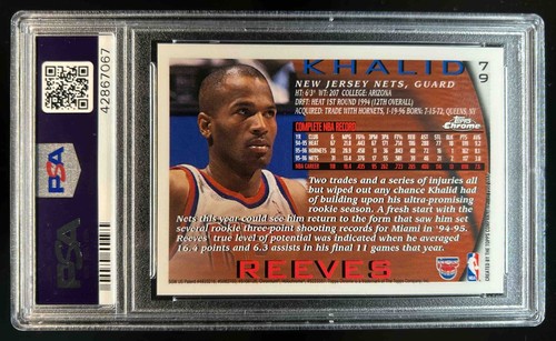 1996-97 Topps Chrome Khalid Reeves #79 PSA 9 | eBay