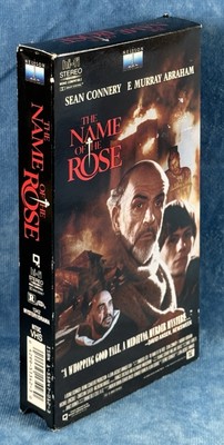 THE NAME OF THE ROSE VHS 1987 Sean Connery F. Murray Abraham Christian ...