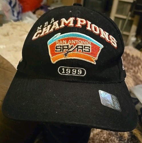 Vtg San Antonio Spurs NBA Champions 1999 Strapback Hat Adult One Size ...