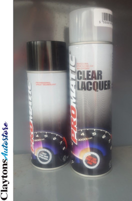 AEROSOL SPRAY PAINT 400ML+LACQUER FOR MINI WHITE SILVER A62 / WA62 ...