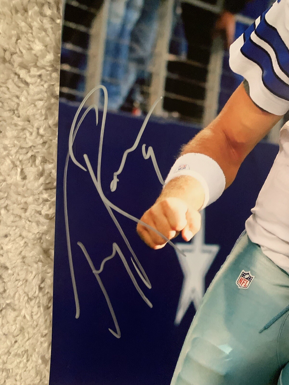 TONY ROMO AUTOGRAPHED SIGNED DALLAS COWBOYS 16x20 PHOTO JSA 🔵⚪️⭐️ | eBay