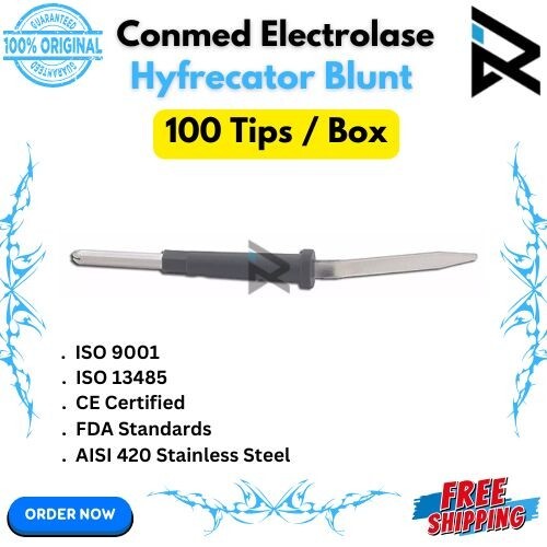 Conmed Electrolase Disposable Hyfrecator Blunt Tips Non-sterile Box of ...
