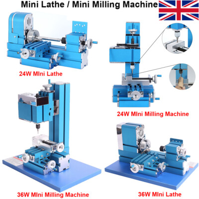 Mini Motorized Lathe Milling Machine Metalworking Tool Turning Lathe ...