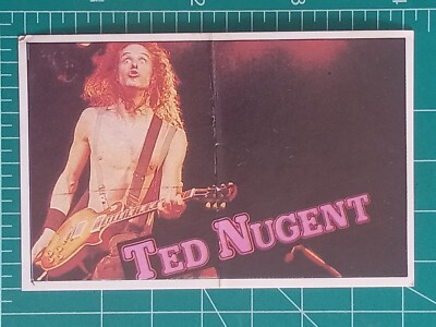1987 ROCK SHOCK music Sticker Card Brazil TED NUGENT | eBay