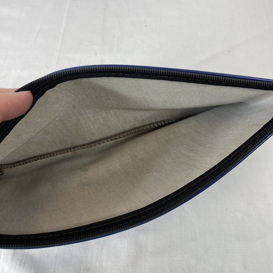 Multibank Group National Bank Navy Blue Vinyl Money Pouch Deposit Bag ...