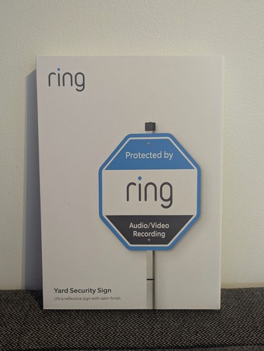 Ring Yard Security Sign - Audio/Video Recording | eBay