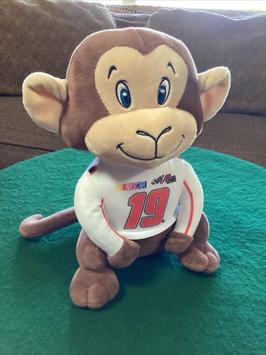 🏁 Nascar Carl Edwards #19 Monkey Plush 10" Stuffed Animal Toy Joe Gibbs ...