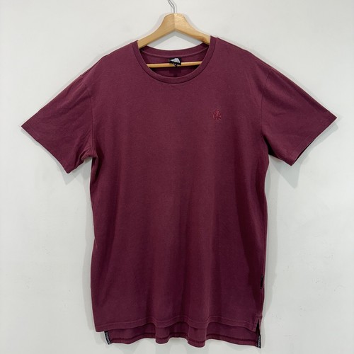 Stash House T Shirt Men XL Maroon Round Neck Embroidered Logo Cotton ...