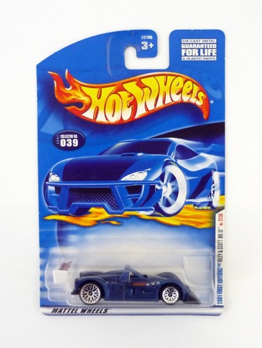 Hot Wheels Riley & Scott MK III #039 First Editions 27/36 Blue Die-Cast ...