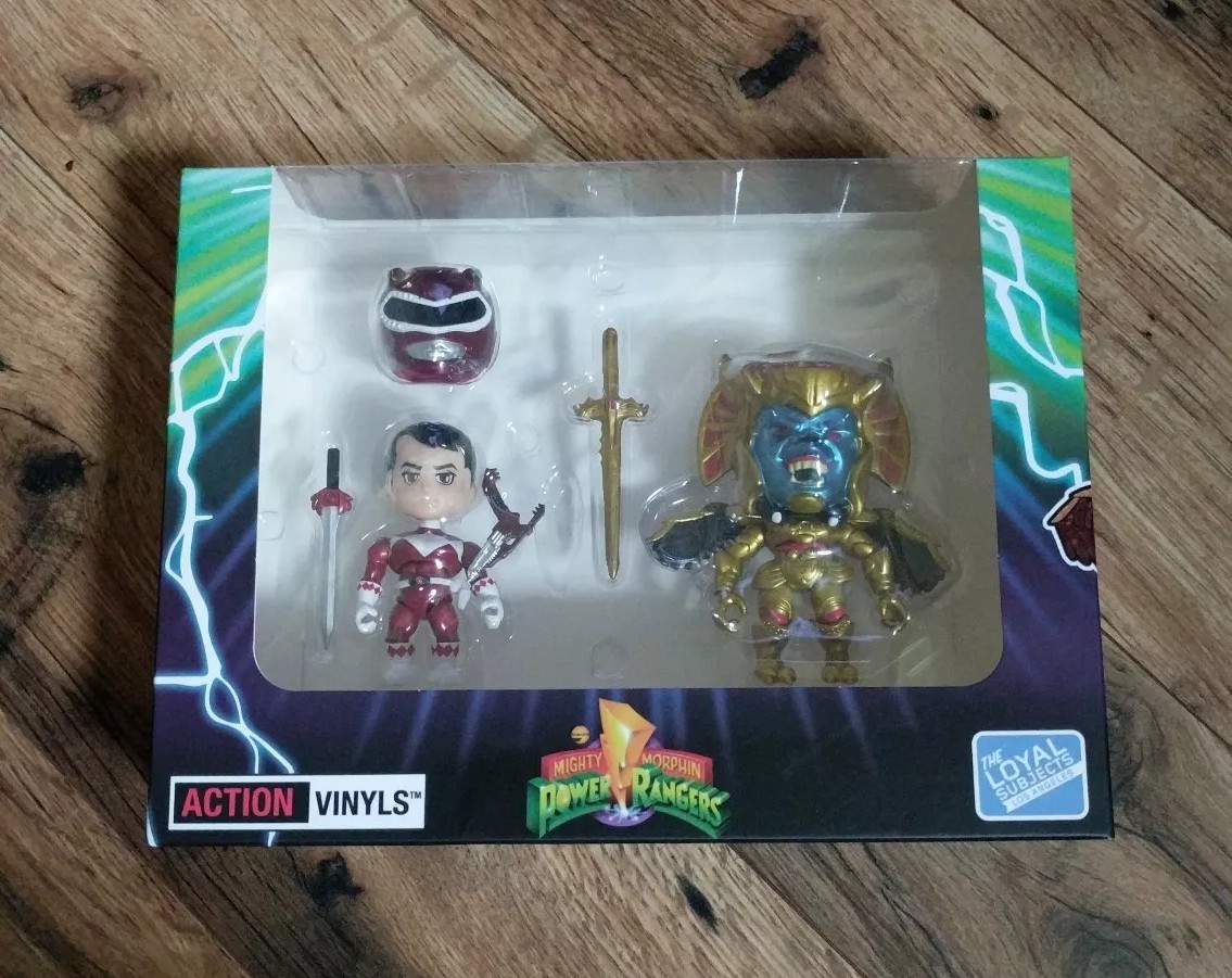 Rare 2015 SDCC Metallic Red Ranger vs Goldar Loyal Subjects 2 Figure ...