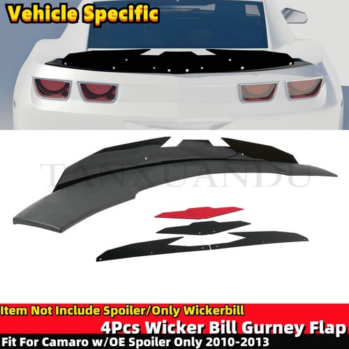 4PCS Rear Wickerbill Wicker Bill Fit For CHEVY Camaro 2010-2013 OE ...