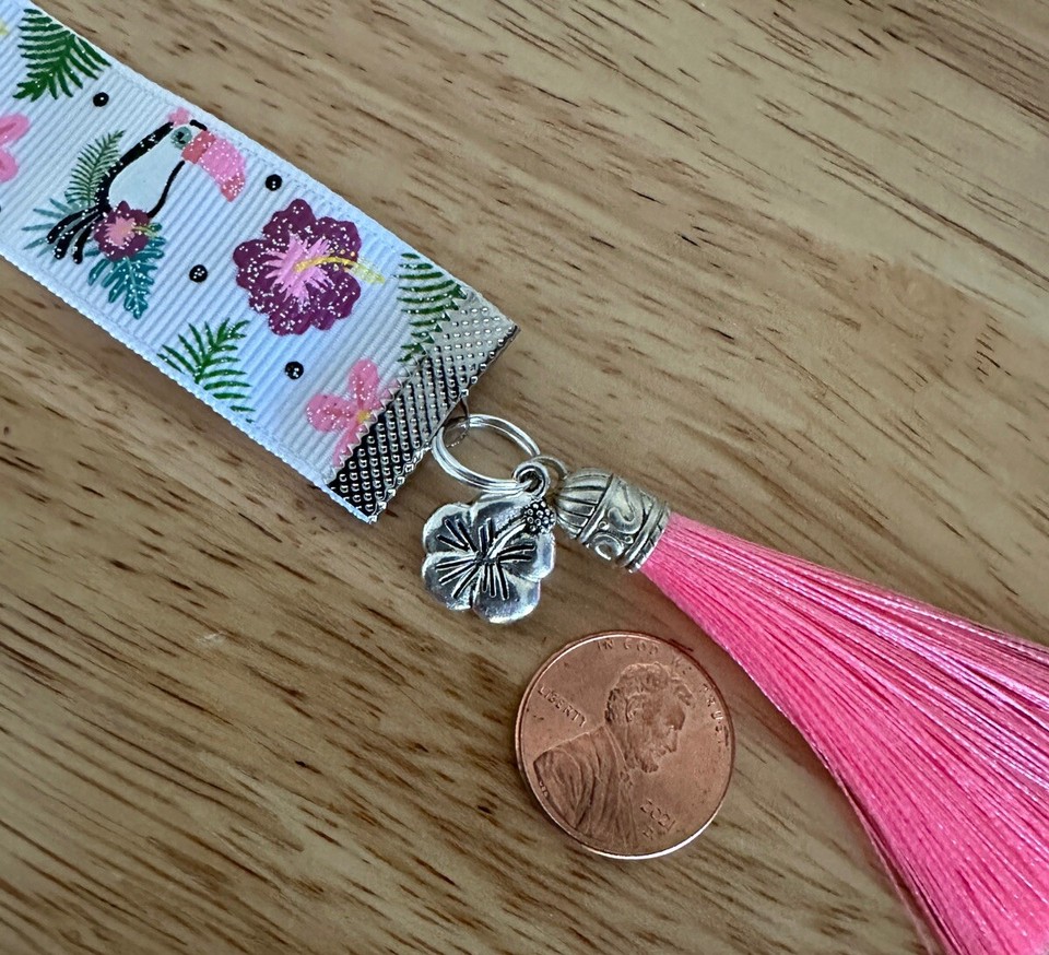 Toucan Bookmark, Hibiscus Bookmark, Book Lover, Hawaii, Includes Box 🌺📚 ...