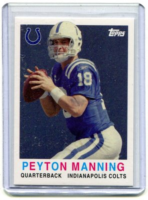 2008 Topps Football Card Peyton Manning Quarterback Indianapolis Colts ...