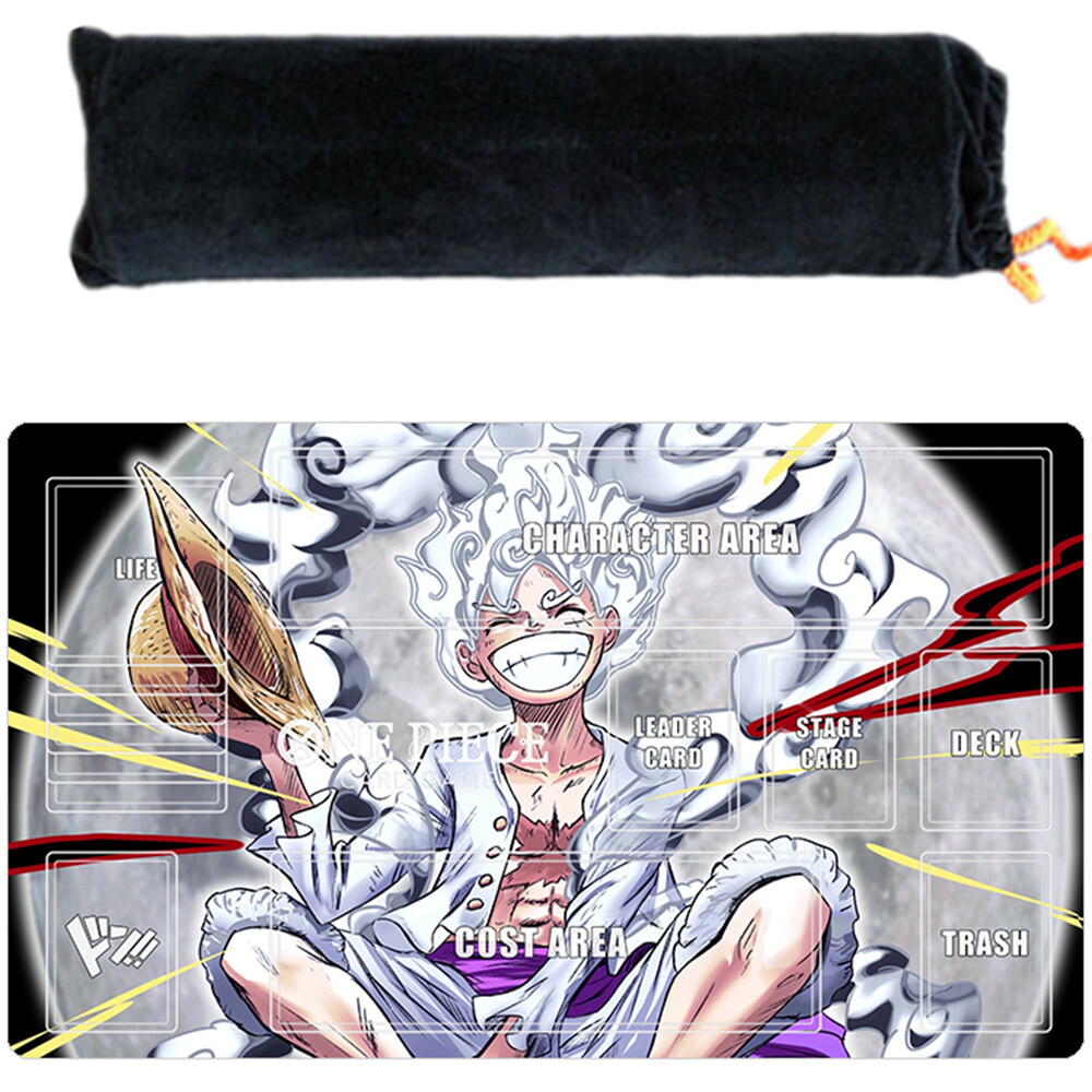 Monkey D Luffy Gear 5 One Piece Playmat Card Game Play Mat Desk Mouse ...