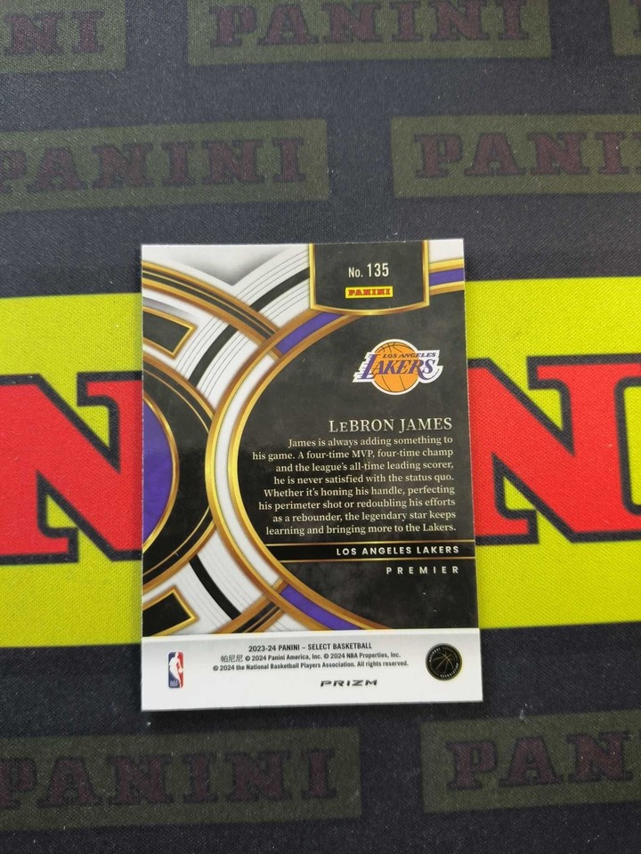 2023-24 Select LeBron James Tri-Color Prizm Premier Los Angeles Lakers ...