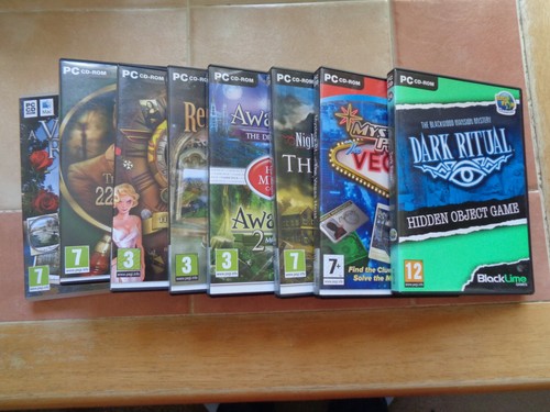 Job Lot of 8 PC Games, on Disc, mostly Hidden Object , that play on Windows 10 | eBay UK