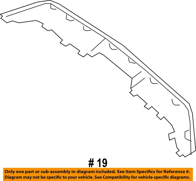 MERCEDES OEM 16-18 GLE350-Bumper Trim-Molding 1668857622 | eBay