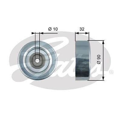 Gates Idler Pulley for Auxiliary Belt 36495 fits Mitsubishi Pajero NM ...