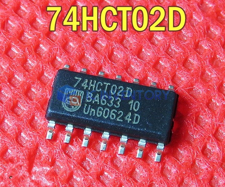 10PCS 74HCT02D,653 IC GATE NOR QU 2INPUT 14SOIC 74HCT02D HCT02 74HCT02 ...