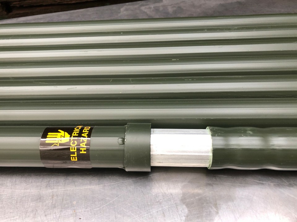NEW -40 FEET- Antenna Tower Mast Pole-4' RIBBED ALUMINUM-LOT of 10- 4 ...