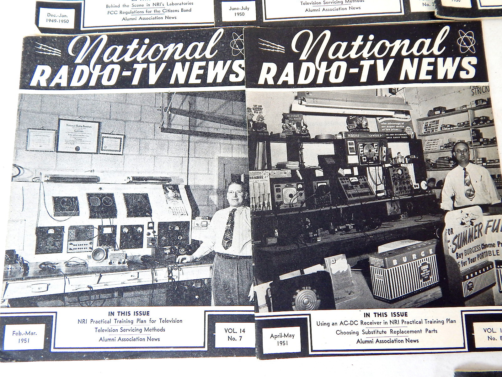 1G Lot Of Vintage National Radio-TV News Magazines Ham Radio More 1950 ...