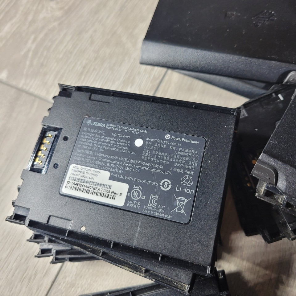 Lot of 40 Zebra BT-000314 Batteries for TC5X TC51 TC52 TC56 TC57 ...