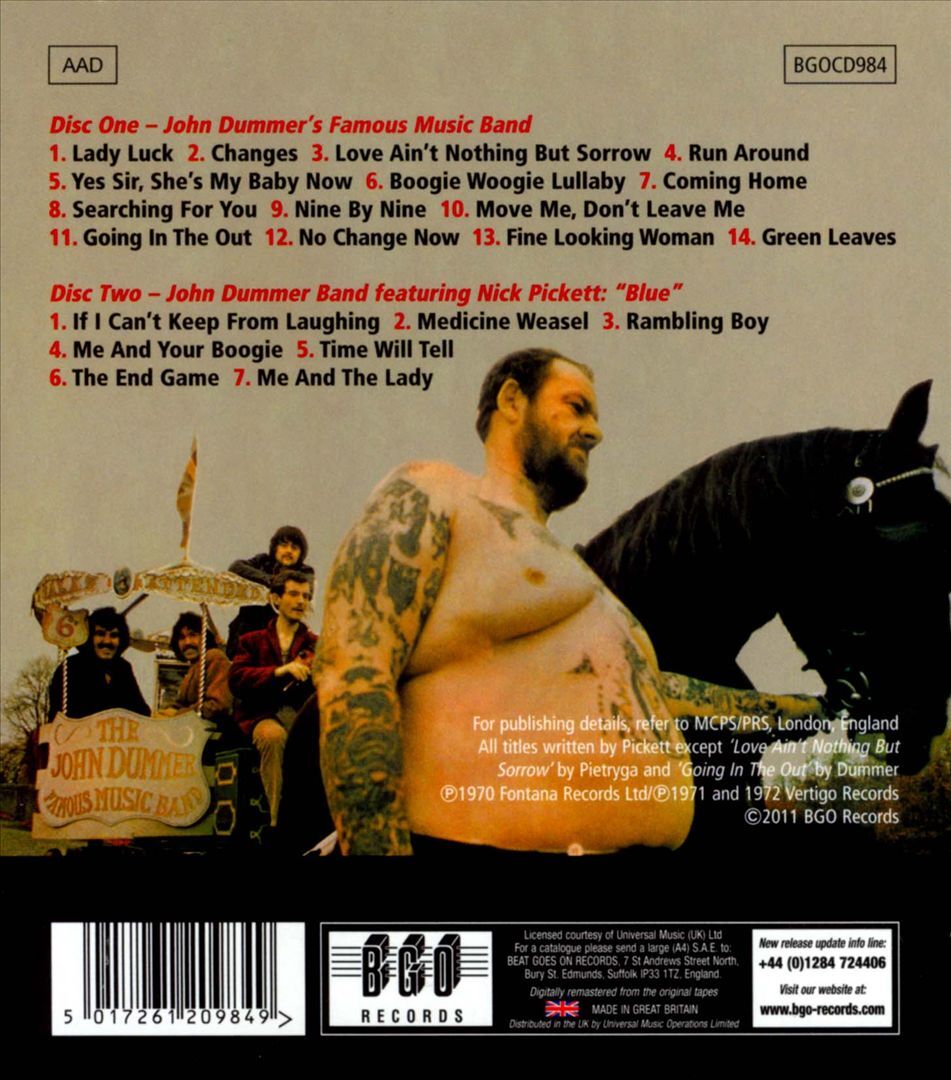 JOHN DUMMER BAND - JOHN DUMMER'S FAMOUS MUSIC BAND/BLUE [SLIPCASE ...