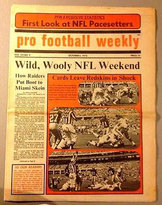 Pro Football Weekly 10/6/73 nice condition | eBay