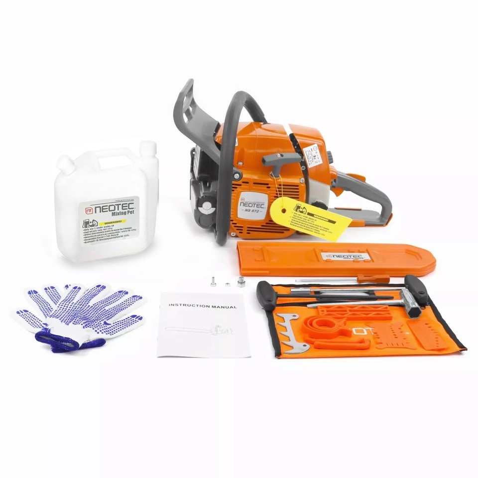 72cc Chainsaw Gas Power Head Compatible with MS 038 380 381 without Bar ...