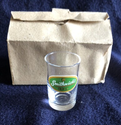 5 Each Smithwick's 1710 Mini Beer Glasses - 1 7/8” Tall X 7/8” Diameter ...