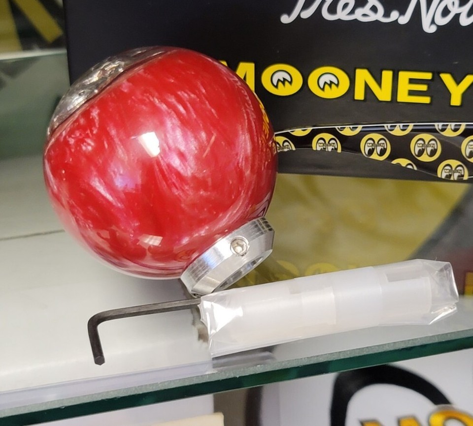 MOONEYES Pearl Red RAT FINK Shift KNOB Hot Rod custom GASSER Drag ...
