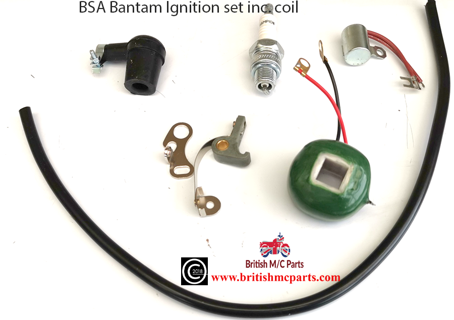 BSA Bantam D1 D3 D5 D7 Coil, Contacts, Condenser, Plug, Plug cap, HT ...