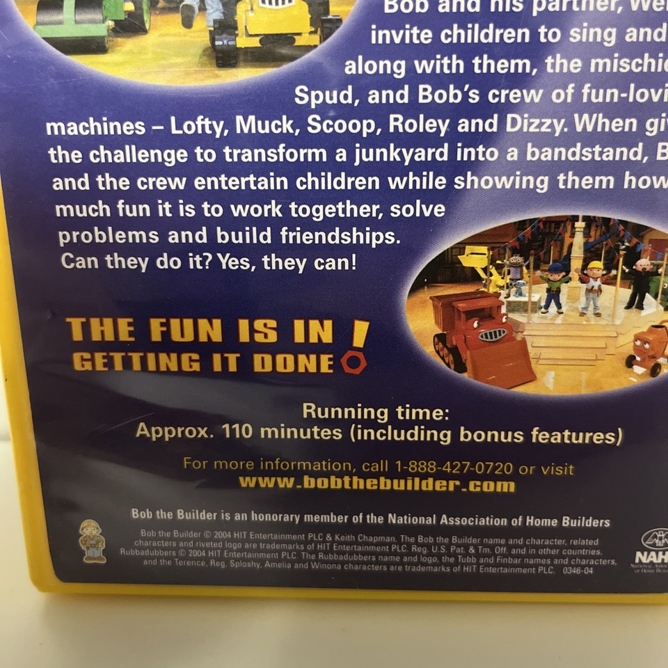Bob the Builder The Live Show DVD+Insert Paper Good Condition DVD Hit ...