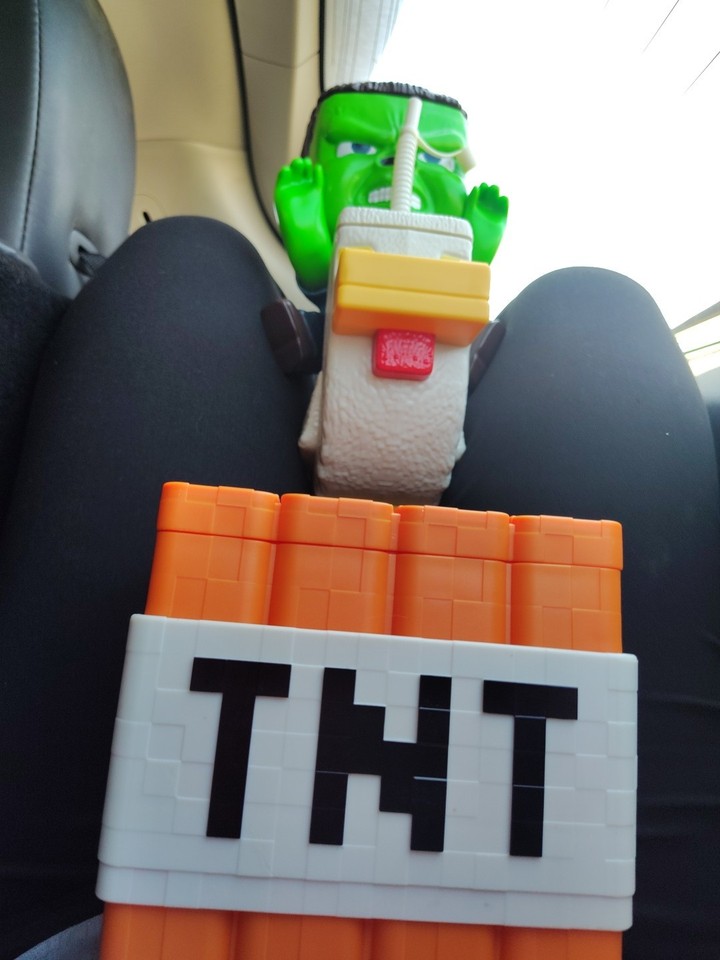 Minecraft Movie TNT Block & Zombie Duck Popcorn Bucket Cup Bundle ...