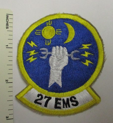 US AIR FORCE 27th EMS SQUADRON PATCH Original Vintage Asian Made | eBay
