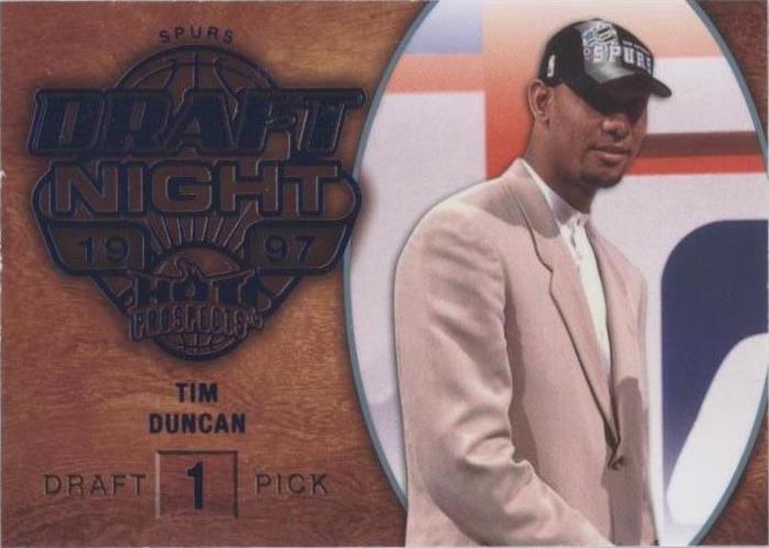 2008-09 Fleer Hot Prospects - Draft Night Tim Duncan #97 Blue for sale ...