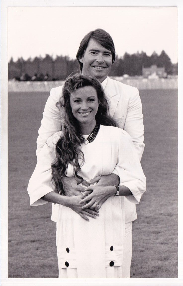 ACTRESS JANE SEYMOUR & HUSBAND DAVID FLYNN LONDON 1980s EOQUE Photo Y J ...