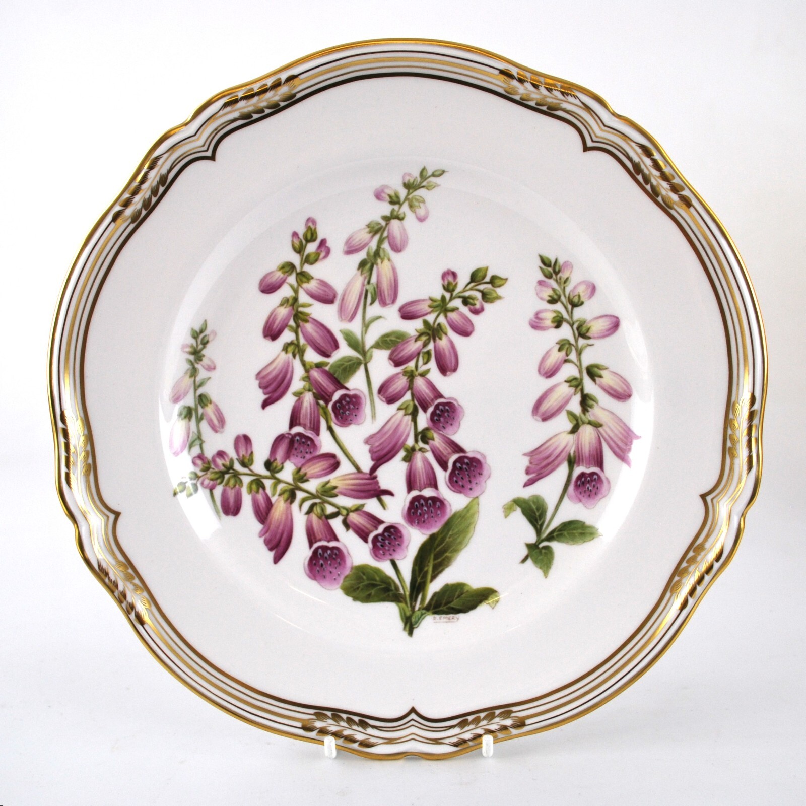Spode Wild Flowers Decorative Plate Foxglove Hand Painted Y8369 No. 2 ...