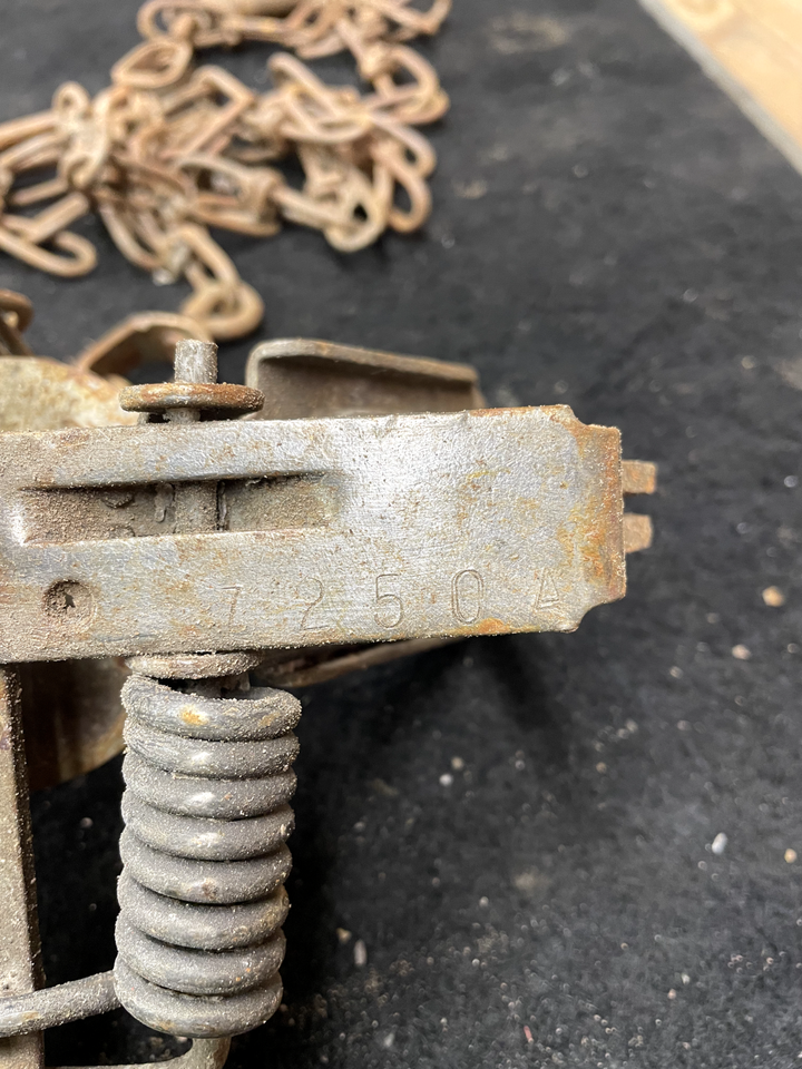 Victor/Oneida #3 Offset Coil Spring Trap w chain,shok springs & hook | eBay