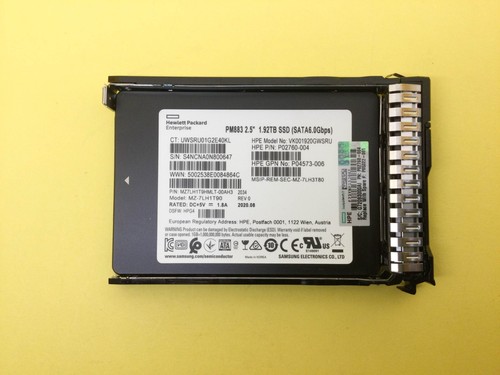 P04566-B21 HPE 1.92TB SATA 6G READ INTENSIVE SFF SC PM883 SSD P05322 ...