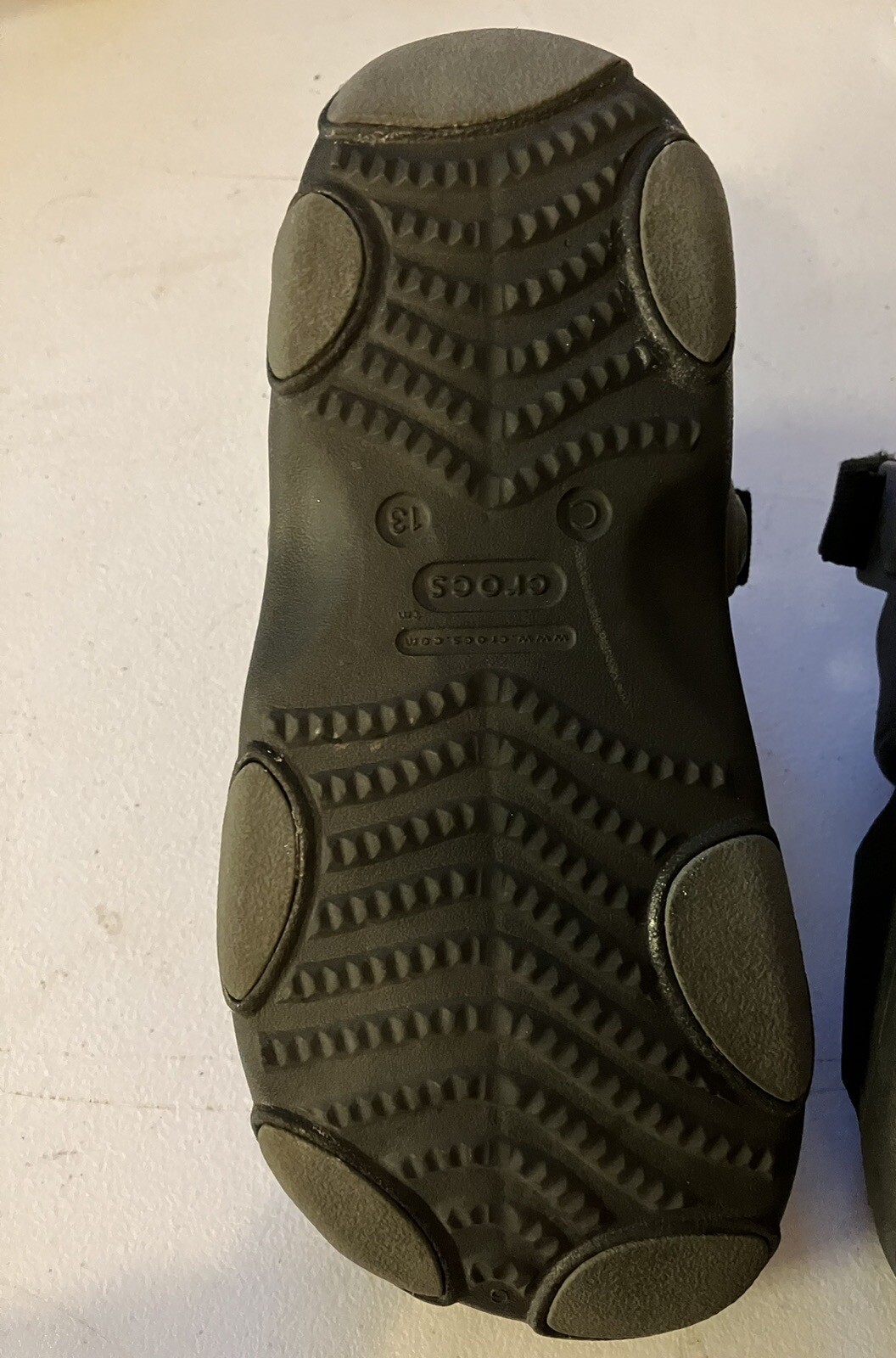 Crocs Kids Classic All-Terrain Sandals Black (207707-410) Children's ...